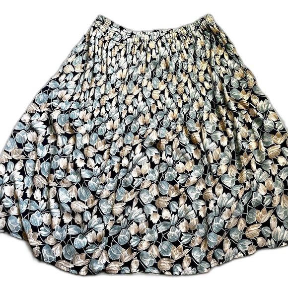 Lane Bryant | Skirts | Vintage Jacque Koko Broomstick Floral Skirt ...